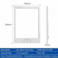 China Acrylic ABS Led Bar LED Bright White Therapy Light 10000Lux Brightness UV Free Timer Touch Control Standing Bracket Bedroom for sale