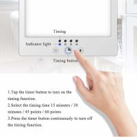 China Acrylic ABS Led Bar LED Bright White Therapy Light 10000Lux Brightness UV Free Timer Touch Control Standing Bracket Bedroom for sale