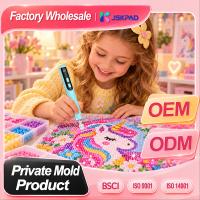 China Factory Direct OEM Hot Sale Digital Display 500mAh Replaceable Tips Lighted Electric Diamond Art Pen for sale