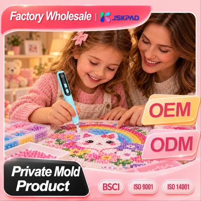 China Factory Direct Wholesale Hot Sale Replaceable Tips Non Slip Grip 3 Suction 3 Brightness Lighted Electric Diamond Art Pen for sale