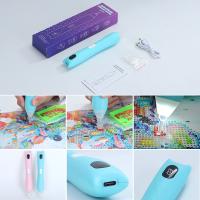 China Factory Direct Sale Hot Selling Art Marker Accessories Stable Suction Eye Friendly LED Light Lighted Electric Diamond Art Pen for sale