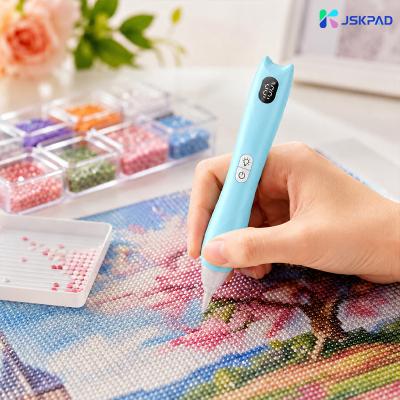 China Factory Direct Sale Hot Selling Hobby Art Tools 3 Speed Suction Adjustable LED Light Lighted Electric Diamond Art Pen for sale