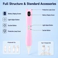 China Factory Direct Sale Hot Selling Painting Tools Type C Charging 4 Replacement Tips Low Noise Lighted Electric Diamond Art Pen for sale