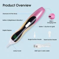 China Factory Direct Home Studio Craft Supply Adjustable Suction Nozzle Replaceable LED Lighted Electric Diamond Art Pen for sale
