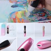 China Factory Direct Hotfix Rhinestone Applicator Pen IPX5 Waterproof Rechargeable DIY Craft Lighted Electric Diamond Art Pen for sale