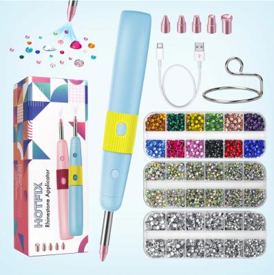China Factory Direct Wireless Hotfix Pen Machine with Metal Body Rechargeable Battery 300C Heating for Rhinestone Crafts & Gifts for sale