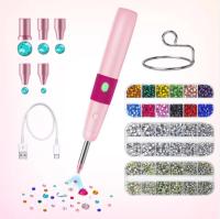 China Factory Direct Hot Selling Metal Diamond Art Craft Tool 4000mAh Battery 3 Level Heating Low Noise Hotfix Rhinestone Applicator for sale