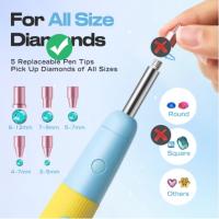 China Factory Direct Hot Selling Metal Diamond Art Craft Tool 4000mAh Battery 3 Level Heating Low Noise Hotfix Rhinestone Applicator for sale
