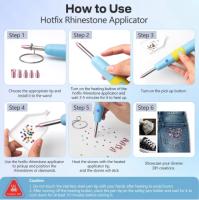 China Factory Direct Hot Selling Metal Diamond Art Craft Tool 4000mAh Battery 3 Level Heating Low Noise Hotfix Rhinestone Applicator for sale