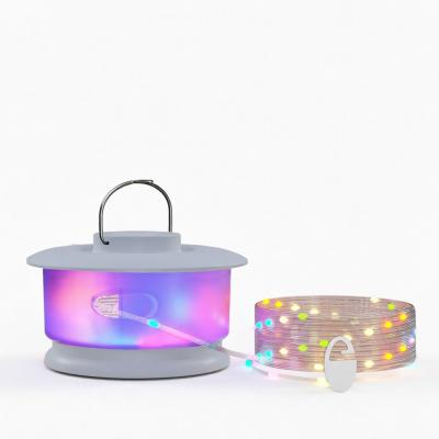 China Decorations Party Water Resistant Colorful Rechargeable Led Outdoor String Camping Lamp for Holiday Festival Motif for sale