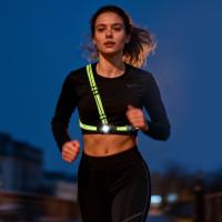 China Factory Direct 2200mAh Long Lasting Running Light With Red White LED and Flash Mode Outdoor Sports Night Run Chest Lamp for sale