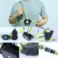 China Best Seller USB C Fast Charge 1 5H 9 5H Run Time Night Running Light Vest Outdoor Sports Night Run Chest Lamp for sale