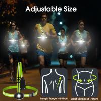 China Best Seller USB C Fast Charge 1 5H 9 5H Run Time Night Running Light Vest Outdoor Sports Night Run Chest Lamp for sale