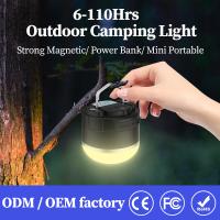 China Hot Sale Factory Direct 4000mAh Power Bank Strong Magnet 5 Lighting Modes Type-C Output Outdoor Led Light Garden Camping Lamp for sale