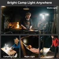 China Factory Direct Bright 16000mAh Magnetic Foldable Camping Light Four-leaf Lighting Camping Light for sale