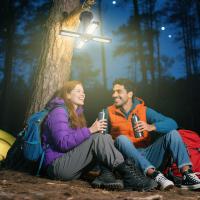 China Hot Sale 16000mAh Factory Portable LED Camping Lamp Waterproof Dual Mode Emergency Four-Leaf Light for sale