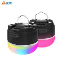 China Bulk Order 500LM USB Output Solar Camping Light 21700 Battery Multi-Color LED Outdoor Rechargeable Lantern for Garden Use for sale