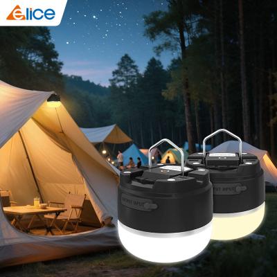 China Bulk Supply Solar Compatible Camping Light 275LM ABS Material Telescopic Portable Rechargeable Camping Lantern for sale