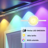 China Adjustable Outdoor LED Eaves Lights with 16 Million Colors IP65 Rated PVC Body for Villa Holiday Decorations for sale