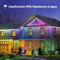 China Adjustable Outdoor LED Eaves Lights with 16 Million Colors IP65 Rated PVC Body for Villa Holiday Decorations for sale