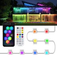 China Wholesale 24V RGB LED Eaves Lights IP67 Waterproof Smart for Bluetooth Control High Brightness Permanent Outdoor Christmas Light for sale