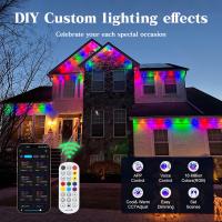 China Wholesale 24V RGB LED Eaves Lights IP67 Waterproof Smart for Bluetooth Control High Brightness Permanent Outdoor Christmas Light for sale