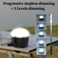 China Factory Custom LED Camping Lamp Outdoor Rechargeable LED Emergency Light with Battery Magnet Hanging Camping Lights for sale