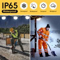 China 5 Bulbs & Hooks Linkable Safetyjust Outdoor Construction Led Site Lighting Construction String for Garage for sale