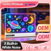 China Factory Direct Hot Selling Reusable Writing Drawing 18 RGB Light Modes Kids Gift Acrylic LED Drawing Board for sale