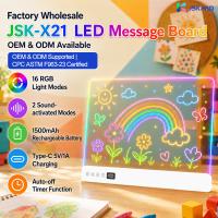 China Factory Direct Hot Selling Eye Friendly Even Light No Ghosting Rechargeable 7 RGB Colors Led Drawing Board for sale