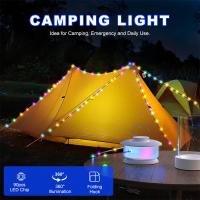 China Portable Multifunctional Waterproof Led Rechargeable Camping Lanterns Outdoor Camping Lamps With Usb Charger for sale