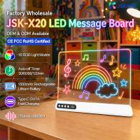 China Factory Direct Trending CE RoHS Certified 4 Gear Timer Sound Activated RGB Light Rechargeable Led Light Drawing Board for sale