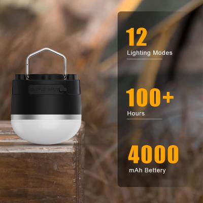 China Use Mobile Battery Dimming 360 Usb Multifunctional Emergency Outdoor Led Light Camping Lamps With Power Bank for sale