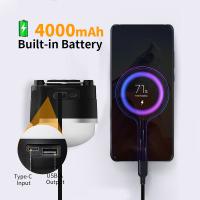 China Use Mobile Battery Dimming 360 Usb Multifunctional Emergency Outdoor Led Light Camping Lamps With Power Bank for sale