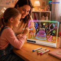 China Trending Factory Direct Sale Type C Charging Multi Timer 7 RGB Colors Dimmable Acrylic LED Light Drawing Board Living Room for sale