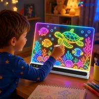 China Best Selling Factory Direct Sale Ultra Thin Desktop Night Light Adjustable Brightness Soft Eye Care RGB LED Drawing Board for sale