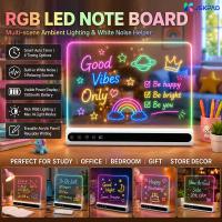 China Best Selling Factory Direct Sale Ultra Thin Desktop Night Light Adjustable Brightness Soft Eye Care RGB LED Drawing Board for sale