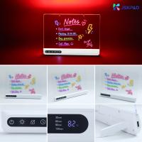 China Factory Direct Trending Multi Use Erasable Acrylic Light Board Rechargeable 7 RGB Kids Office Home Living Room LED Drawing Board for sale