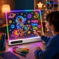 China Factory Direct Wholesale CE RoHS Certified Custom Rechargeable Acrylic Erasable Dimmable Home Office LED Drawing Board for sale