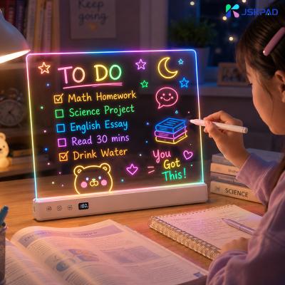 China Factory Direct Sales Trending Music Sync Rhythm Mode Flicker Free Foldable Stand Portable 15 Inch ABS Plastic LED Drawing Board for sale