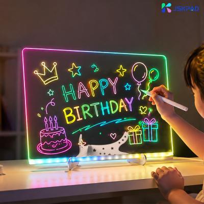 China Hot Selling Wired Three Button Control 5V Safe Kids Study Room Cafe Menu Factory Direct Sale LED Drawing Board for sale