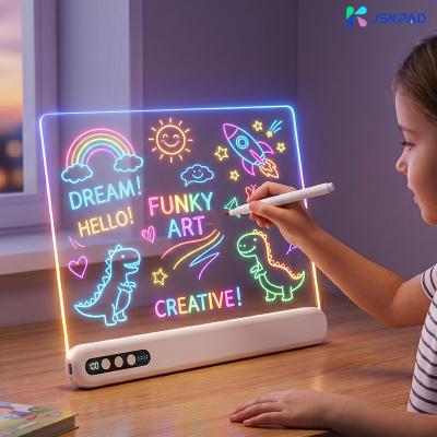 China Hot Sale LED Night Light Board 14 Light Modes Adjustable Brightness Rechargeable Easy Use Factory Direct Sales LED Drawing Board for sale
