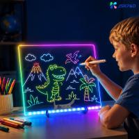 China Custom Size Logo Packaging Acrylic Panel for Home Store Office School Decor Factory Direct Sale Hot Selling LED Drawing Board for sale
