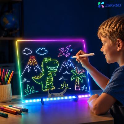 China Custom Size Logo Packaging Acrylic Panel for Home Store Office School Decor Factory Direct Sale Hot Selling LED Drawing Board for sale