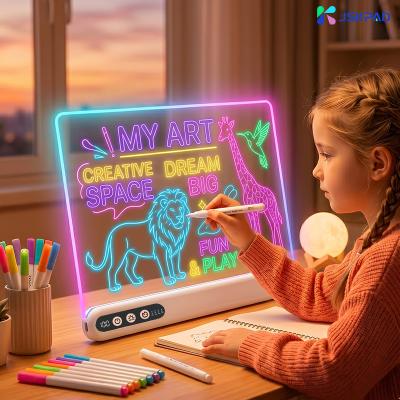 China Hot Sale Home Decor Store Menu Board Digital Battery Type C Rechargeable Easy Wipe Factory Direct Sales LED Drawing Board for sale