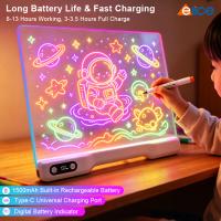 China Hot Selling RGB Light up Night Lamp Home Office Decor Message Board Factory Direct Sale LED Drawing Board for sale