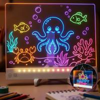 China LED Message Board Home Use Touch Control Modern Design 7 Color LED Light 8-13 Hours Battery Life Hanging Holes External Stand for sale