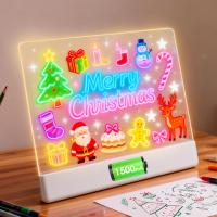 China 7 Color Dimmable 1500mAh Battery 8-13 Hours Working 2W ABS Type C Charging LED Square Home Drawing Board for sale