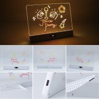 China 7 Color Dimmable 1500mAh Battery 8-13 Hours Working 2W ABS Type C Charging LED Square Home Drawing Board for sale