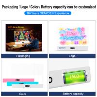 China Factory Direct Sales Hot Selling 350x260x11mm 0.4A Current 3Wh Lifespan 1500mAh 7 Color Dimmable LED Drawing Board for sale
